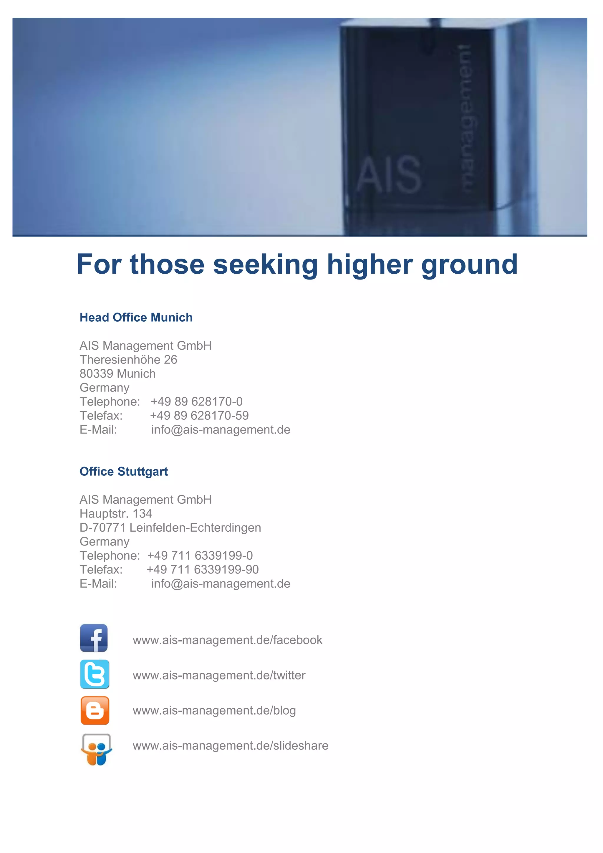 AIS Management Company Brochure | PDF
