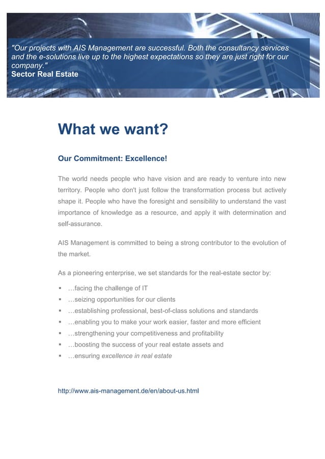 AIS Management Company Brochure | PDF