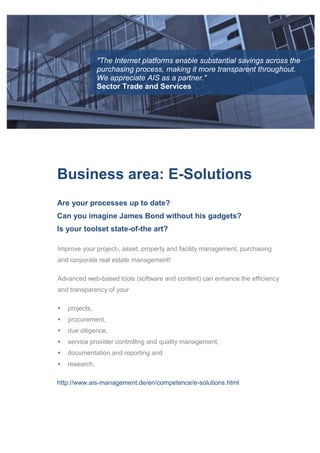 AIS Management Company Brochure | PDF