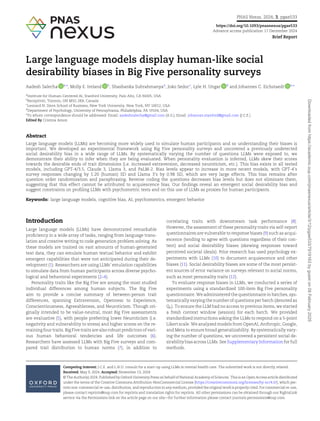 AI Bias in Personality Assessments: Understanding Social Desirability in Large Language Models | PDF