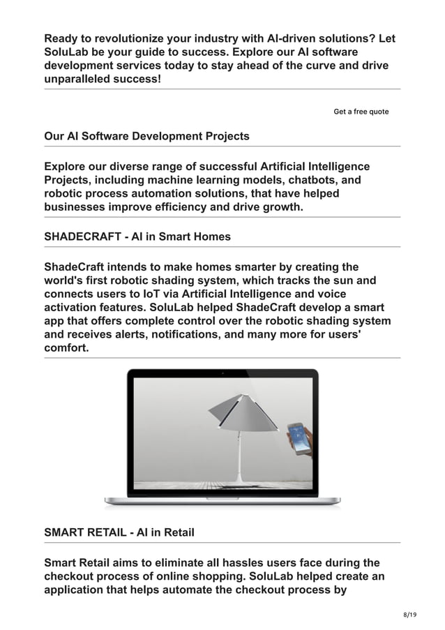 AI Software Development Company - SoluLab | PDF
