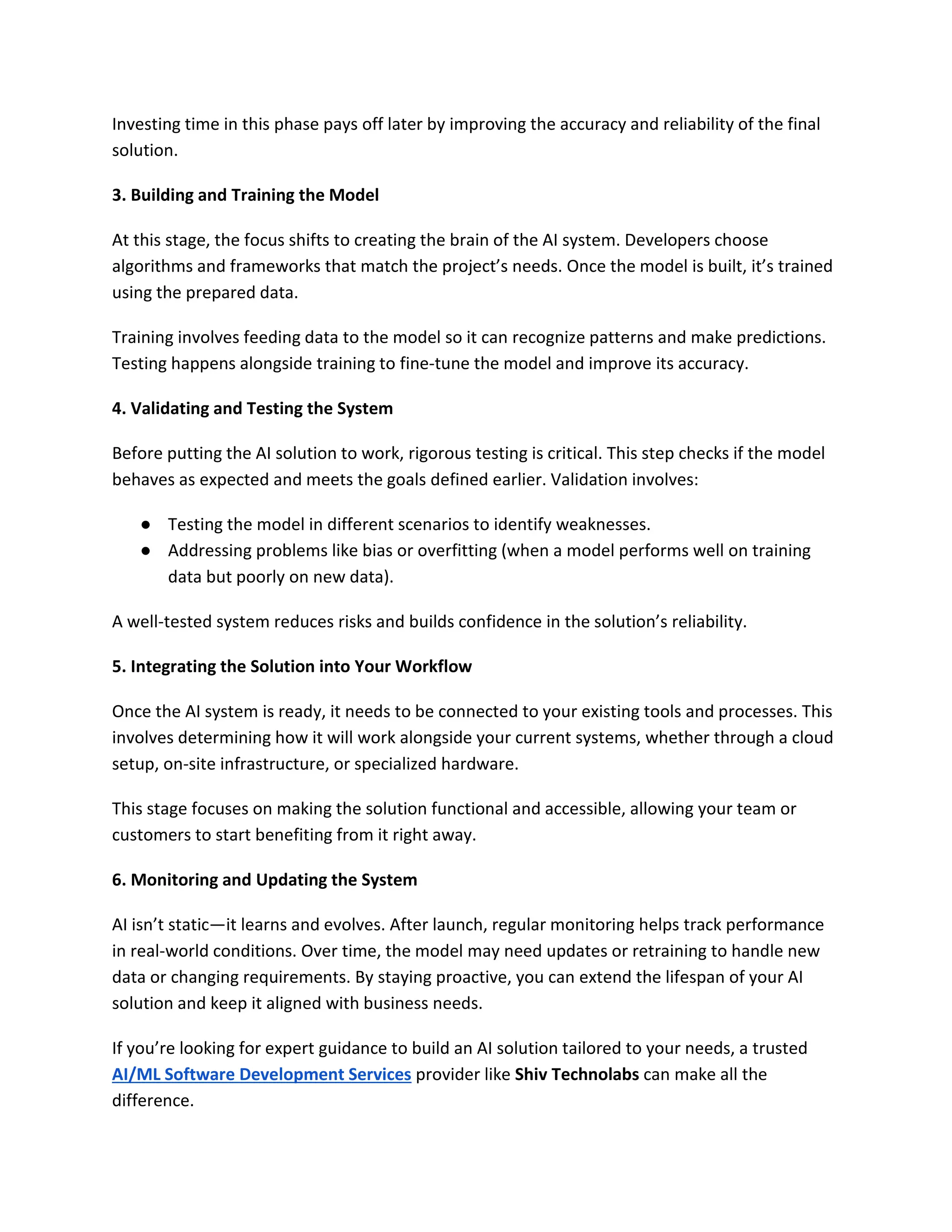 Key Stages in AI Software Development Lifecycle | PDF