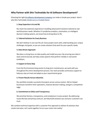 Key Stages in AI Software Development Lifecycle | PDF