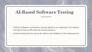 AI Software Testing | PDF