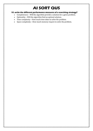 AI SORT QUS of the ai is a very important | PDF