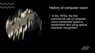 AI Computer vision | PPTX