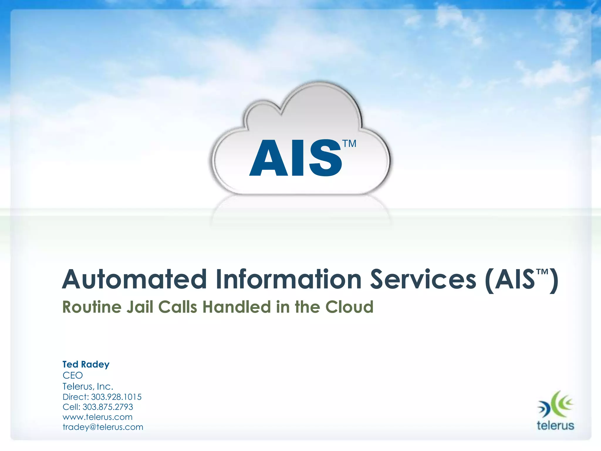 Ais presentation | PPTX | Cloud Computing | Internet