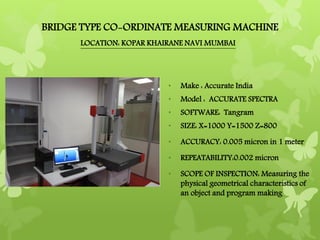 CMM INSPECTION SERVICES | PDF | Physics | Science