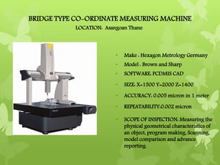 CMM INSPECTION SERVICES | PDF | Physics | Science