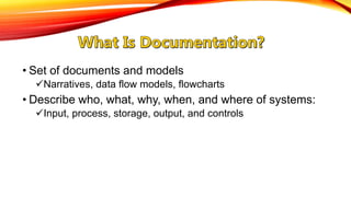 Systems Development and Documentation Techniques | PPTX