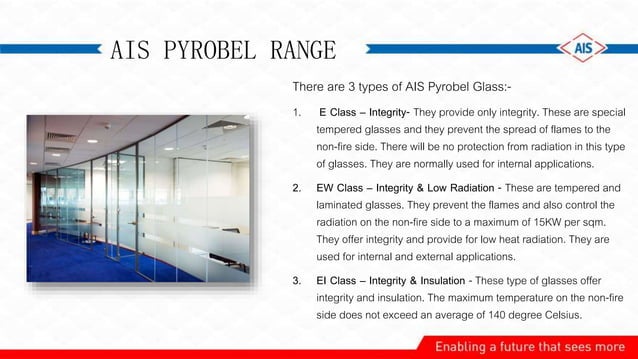 AIS Pyrobel – A Fire Resistant glass range | PPTX | Home Improvement ...