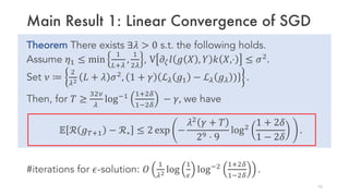 Stochastic Gradient Descent with Exponential Convergence Rates of ...