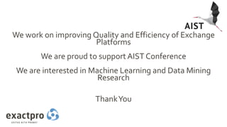 Aist exactpro | PPT