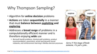 AI Data Summit 2019 Thompson Sampling - Thompson Sampling Tutorial “The ...