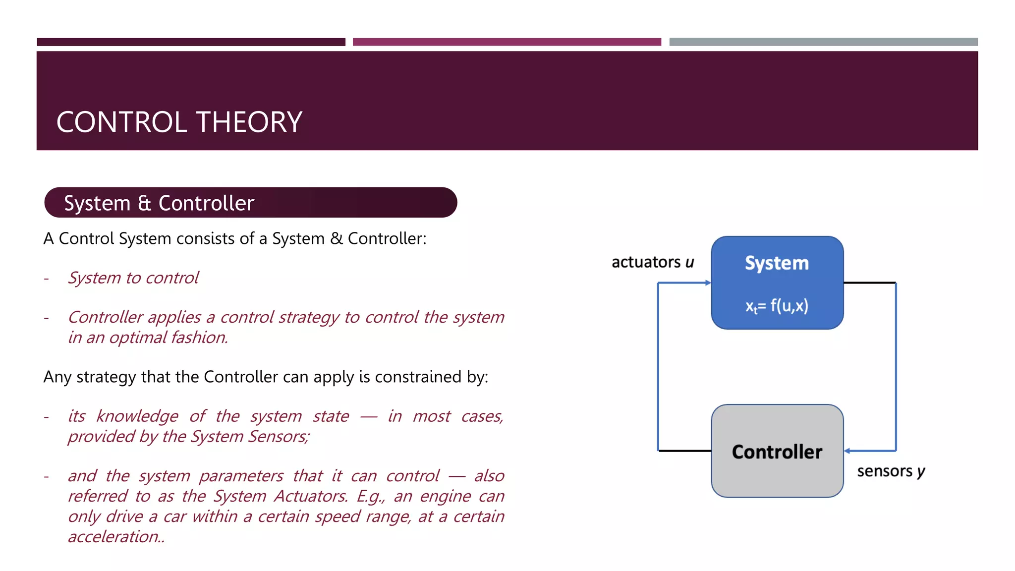 Data-Driven (Reinforcement Learning-Based) Control | PPTX