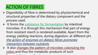 nutrition dietary fiber fat community medicine | PPTX