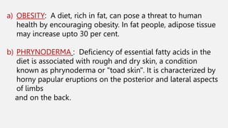 nutrition dietary fiber fat community medicine | PPTX