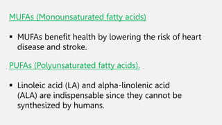 nutrition dietary fiber fat community medicine | PPTX