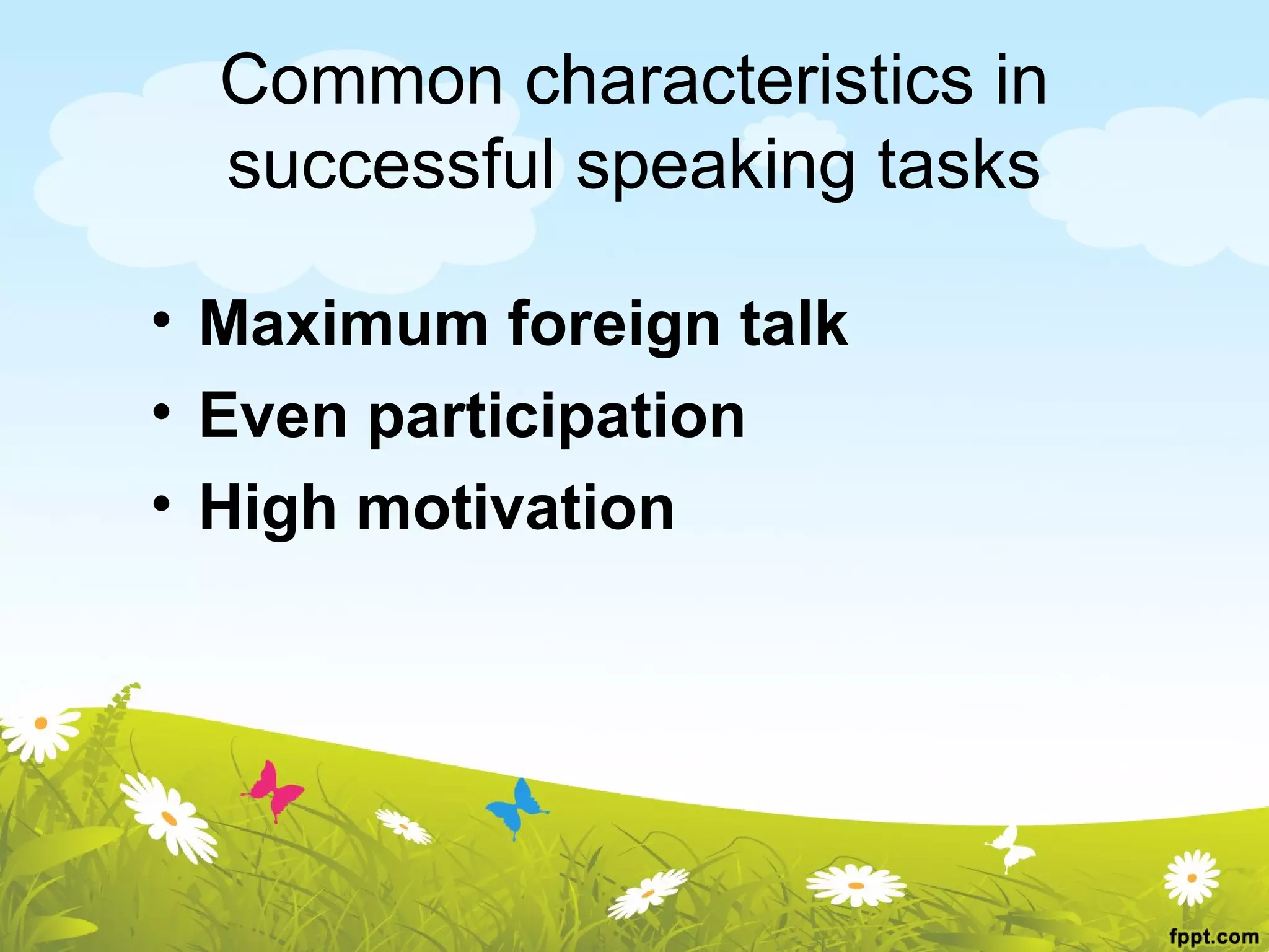 how to teach speaking | PPT