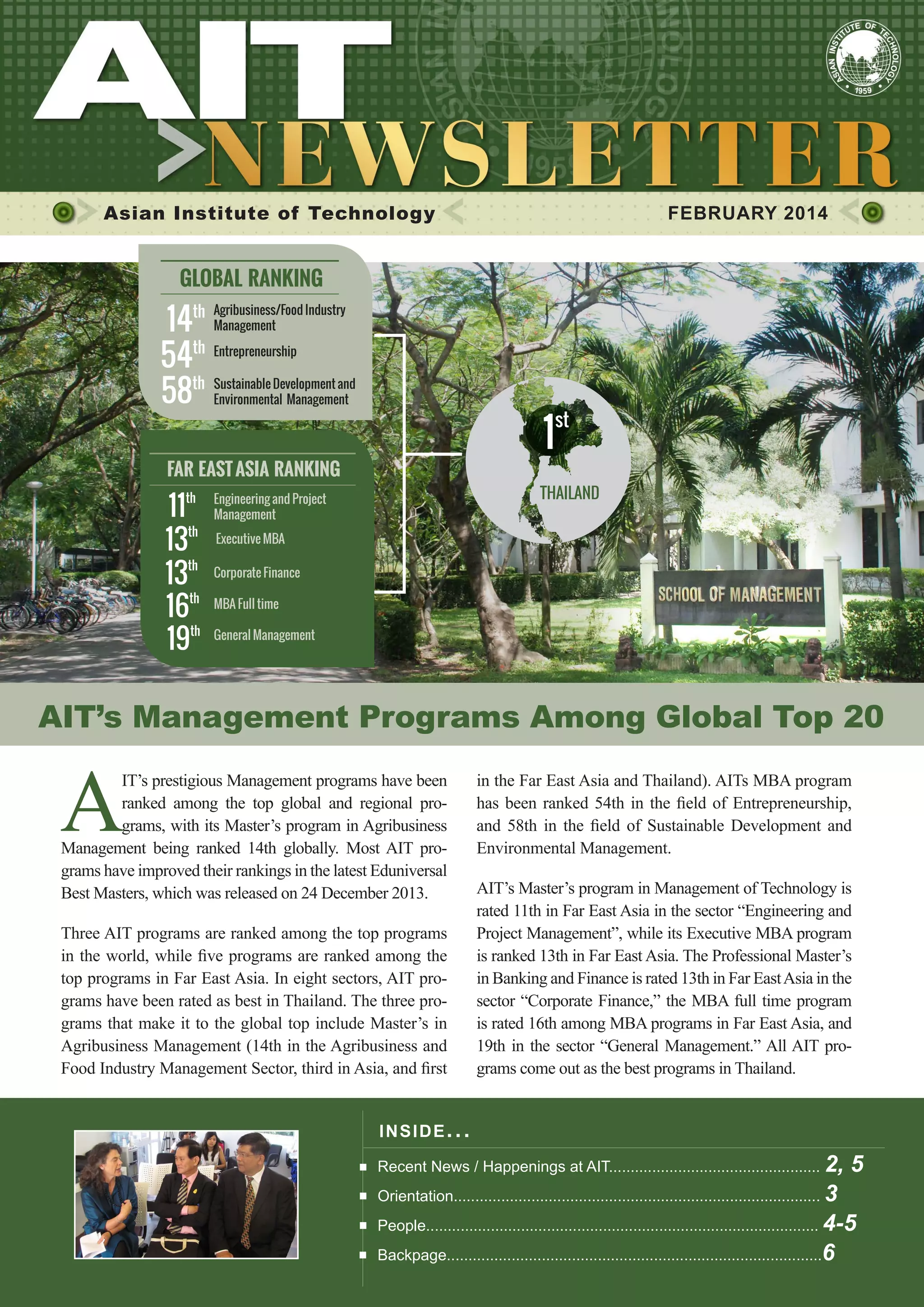 AIT Newsletter February 2014 | PDF
