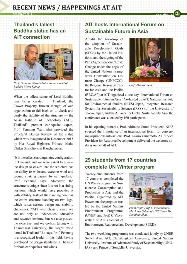 AIT Newsletter February 2016 | PDF