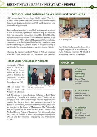 AIT Newsletter August 2017 | PDF | Business | Business and Finance