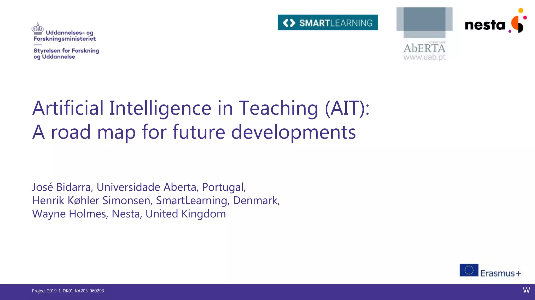 Artificial Intelligence in Teaching (AIT): A road map for future ...