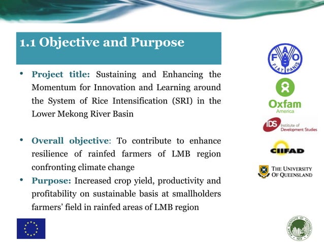 Ait eu-sri-project overview | PPT