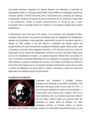 Uma breve historia da AIT ou apenas Internacional | DOC