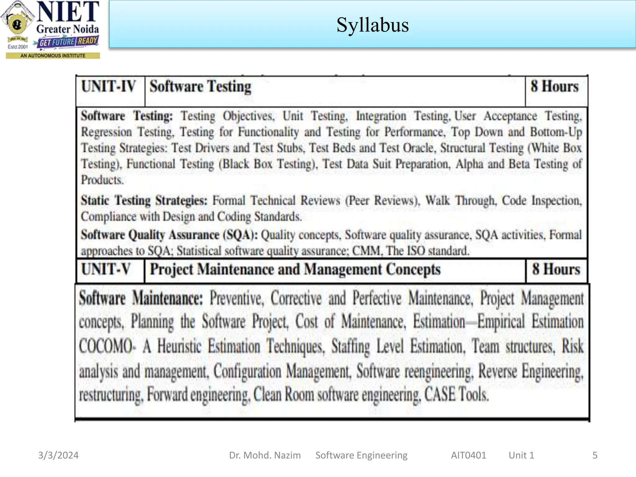 Introduction to Software Engineering For Students | PPTX