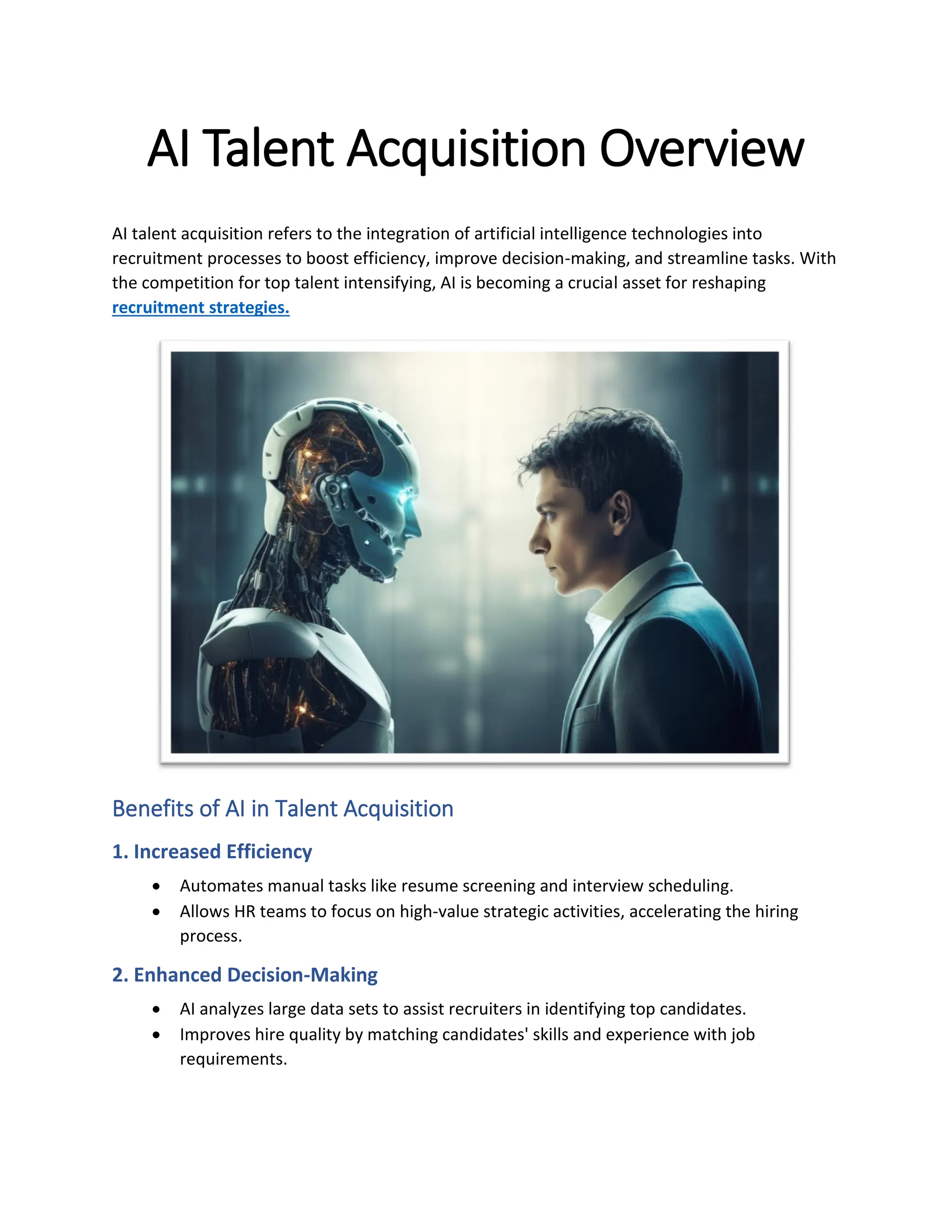 AI in Talent Acquisition: Boosting Hiring | PDF