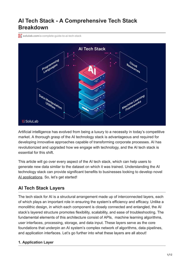 AI Tech Stack - A Comprehensive Tech Stack Breakdown.pdf