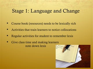 Lexical Notebooks and Collocations | PPT