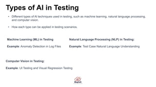 Significance of AI in Testing | PPTX