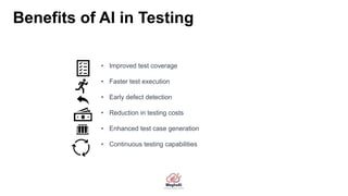 Significance of AI in Testing | PPTX