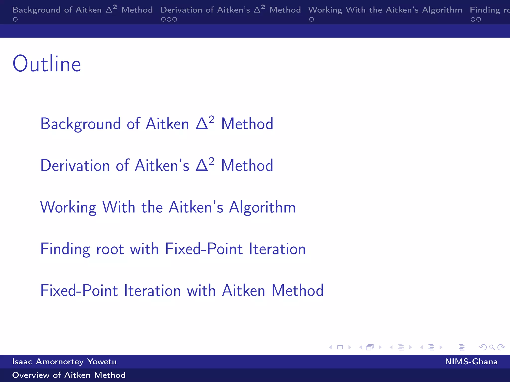 Aitken's Method | PDF