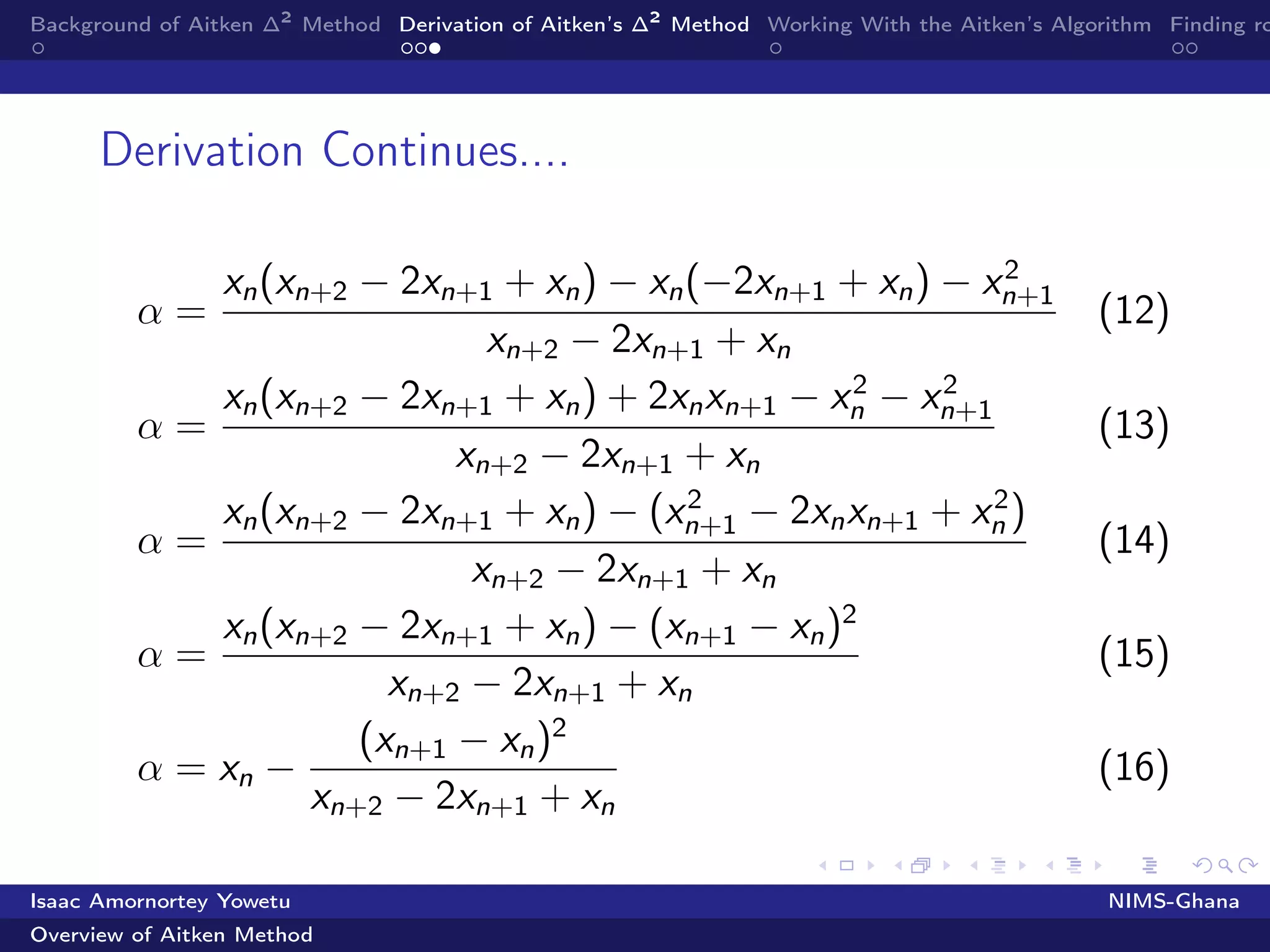 Aitken's Method | PDF