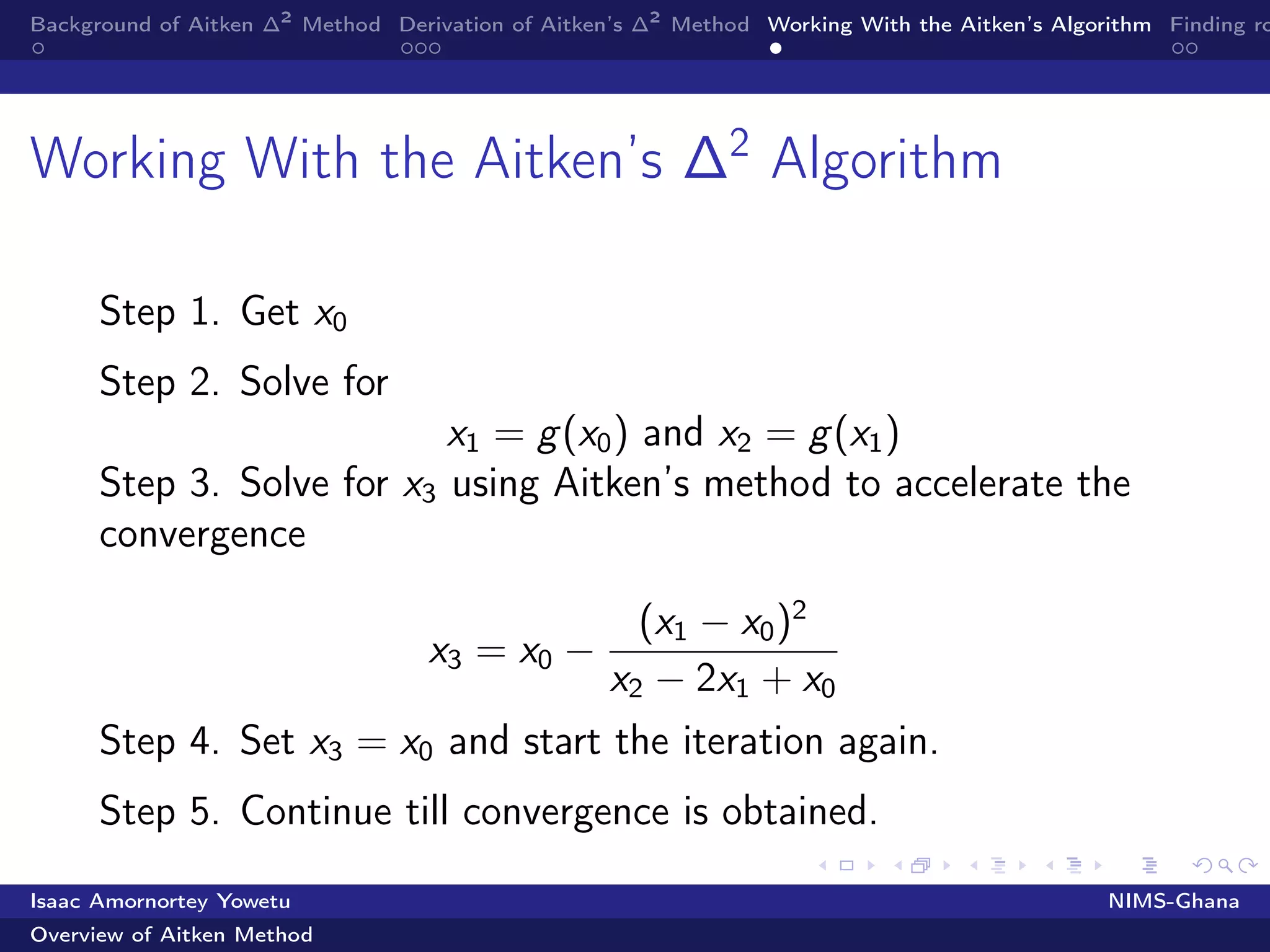 Aitken's Method | PDF
