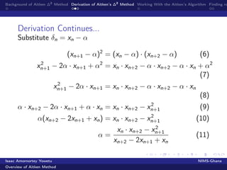 Aitken's Method | PDF