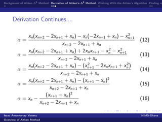Aitken's Method | PDF