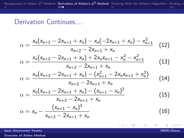 Aitken's Method | PDF