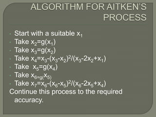 Aitken process | PPTX