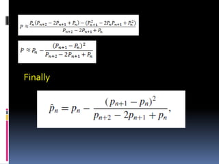 Aitken’s method | PPTX