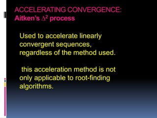 Aitken’s method | PPTX