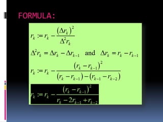 Aitken’s method | PPTX