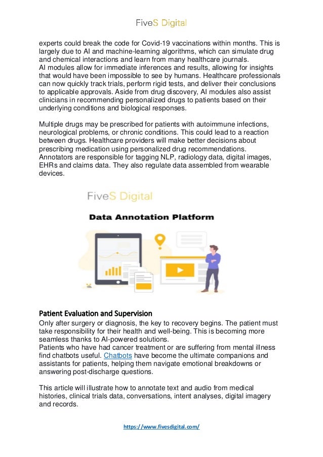 AI to annotate healthcare data common use cases | PDF | Artificial ...