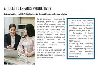 Unlocking the Future of Learning: AI Tools Revolutionize Student ...