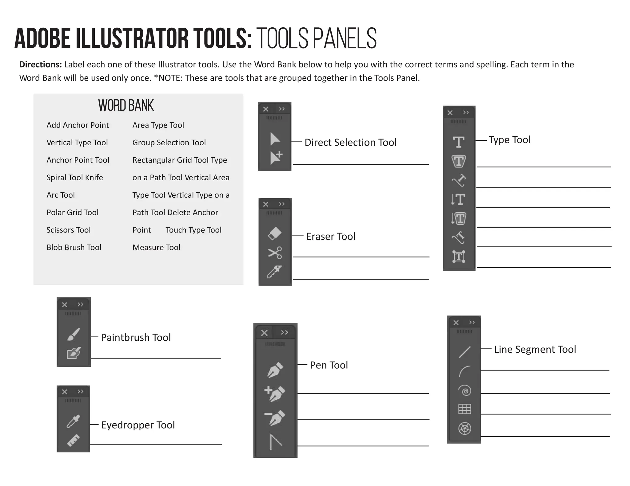 Tools and Workspaces for Adobe Illustrator | PPT
