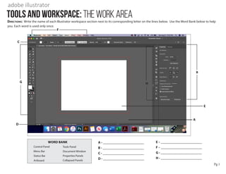 Tools and Workspaces for Adobe Illustrator | PPT