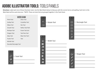 Tools and Workspaces for Adobe Illustrator | PPT
